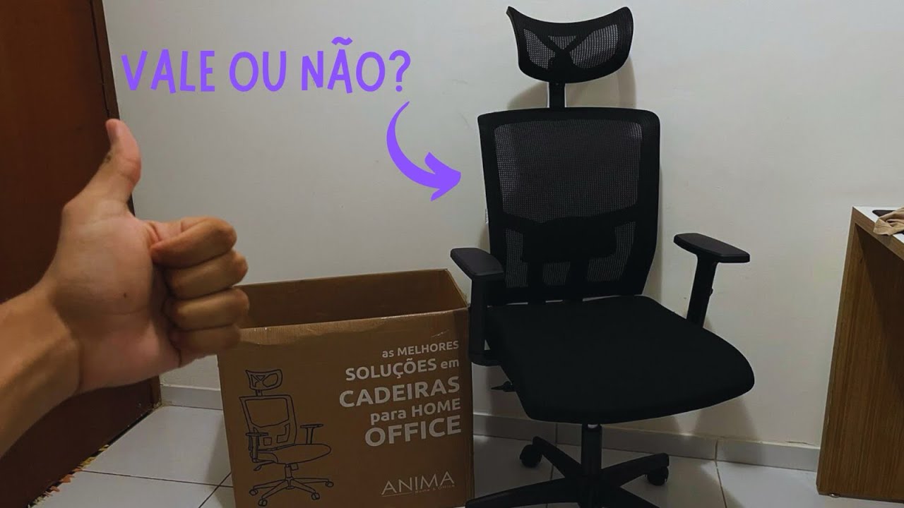Minha nova cadeira para programar👨‍💻(Anima ANM321 P) - YouTube
