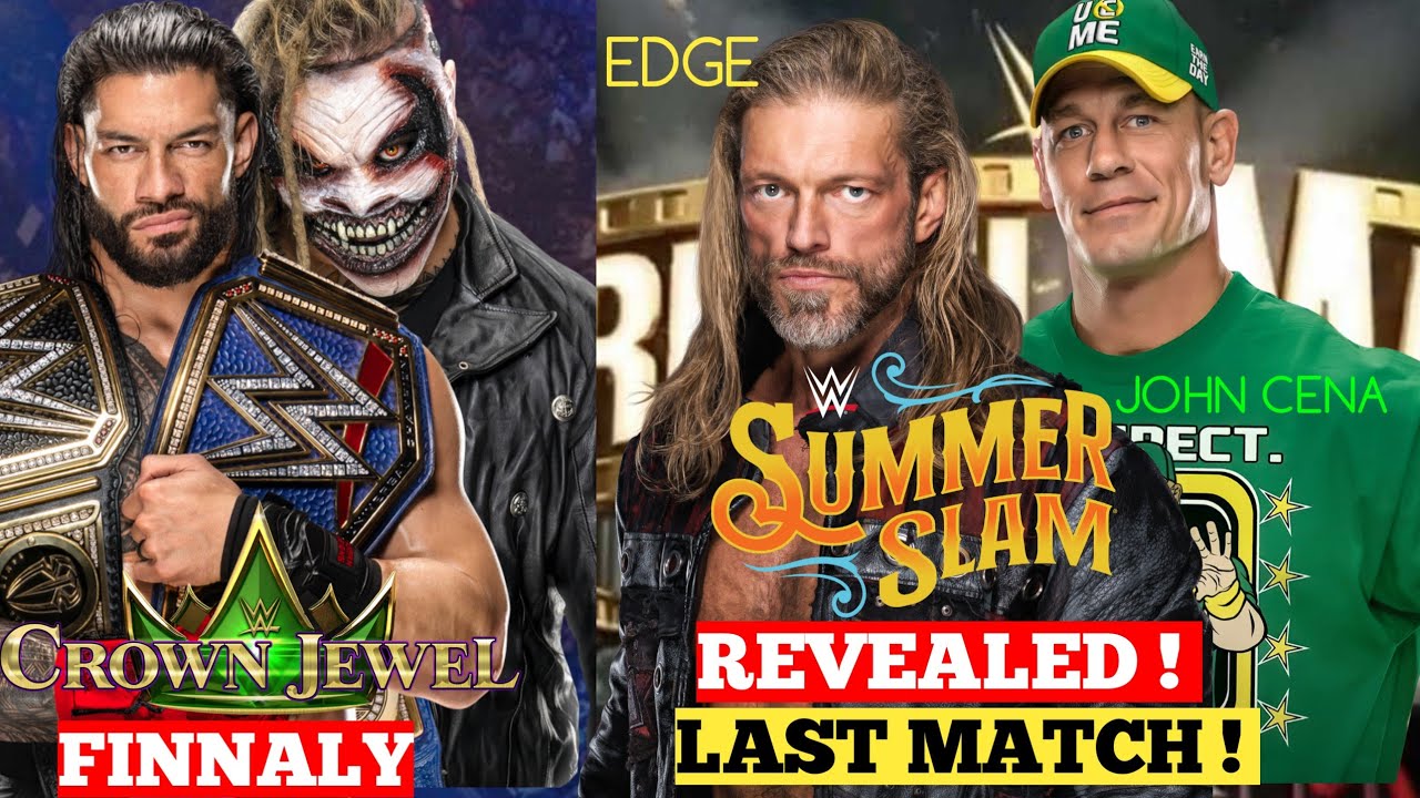 WHAT ! EDGE LAST MATCH AGAINST JOHN Cena ! ROMAN Reigns Vs THE Fiend At ...