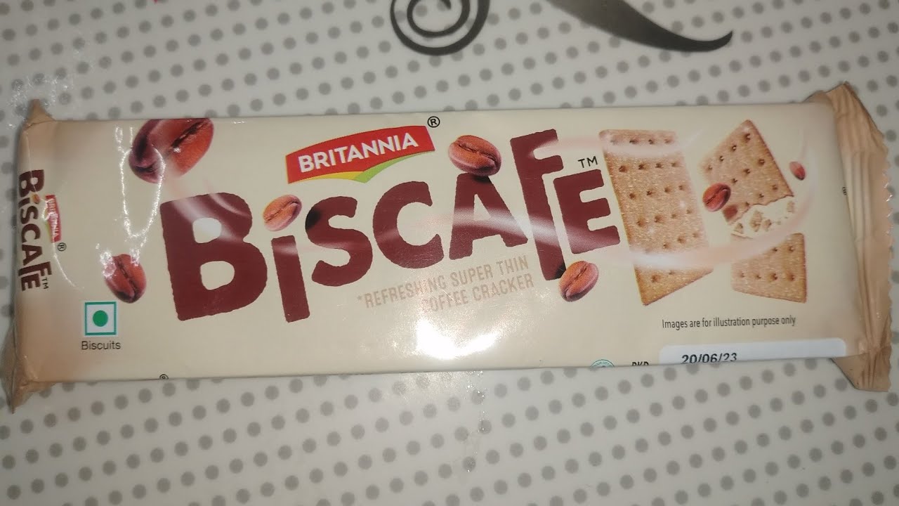 Britannia Biscafe Coffee Biscuits Taste Review Unboxing - YouTube