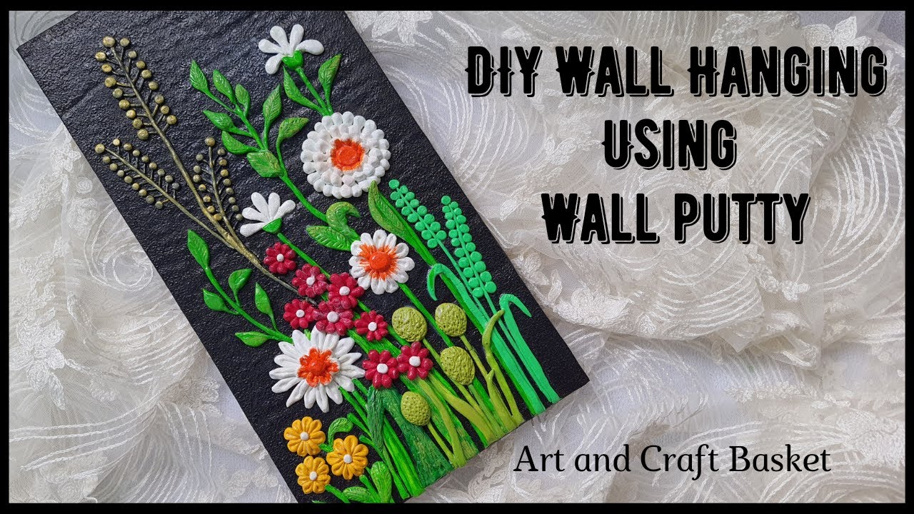 Wall Putty Craft | Wall Putty Home decoration Idea | Wall Putty Wall ...