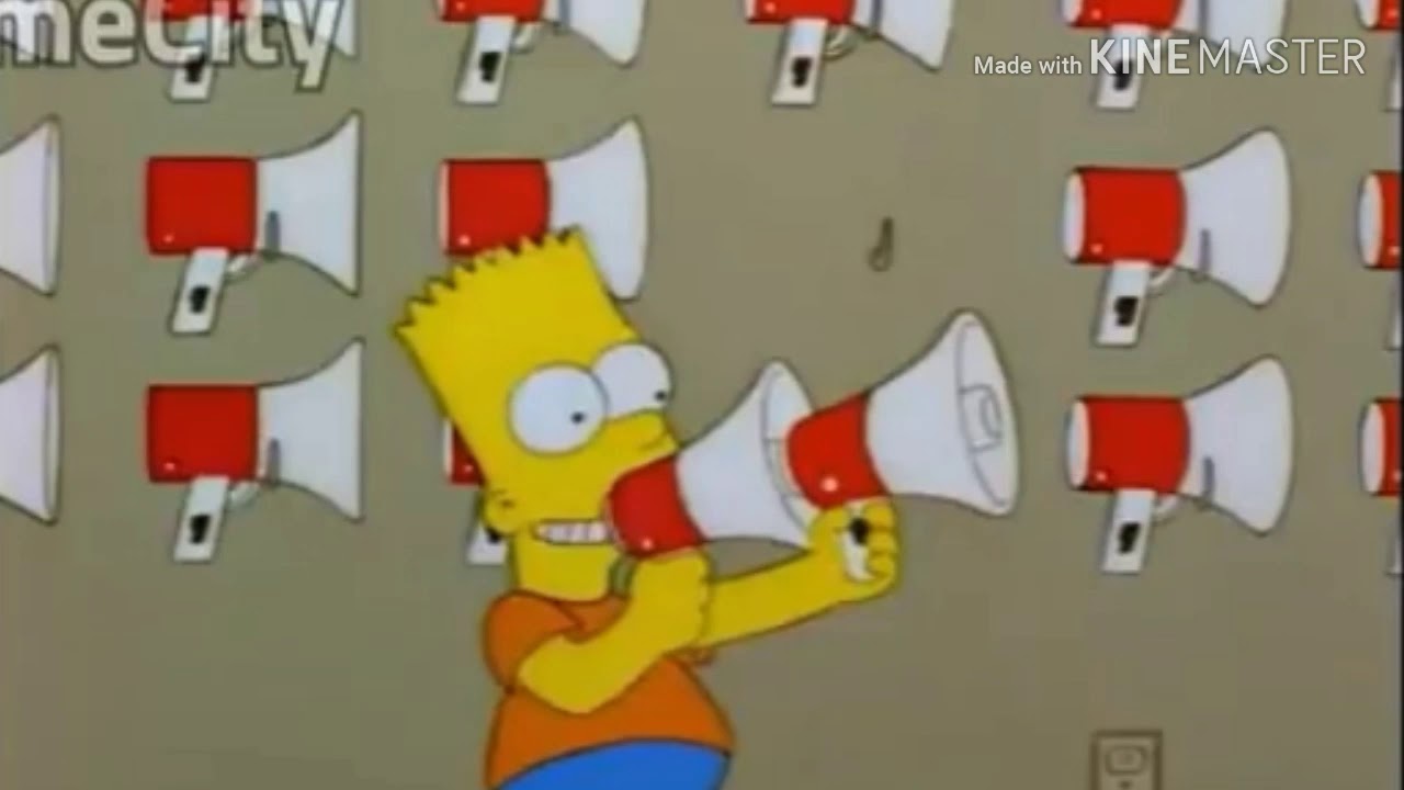 Bart Simpson Megaphone Test ahhhhhhh Breakbeat Background - YouTube