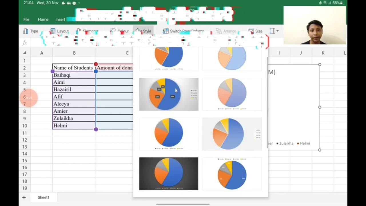 Basic Tutorial on How to Create Pie Chart using Microsoft Excel - YouTube