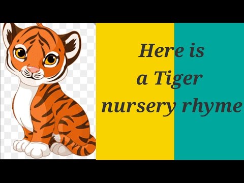 Here is a Tiger nursery rhyme/A Tiger poem #hereisatiger #poems # ...