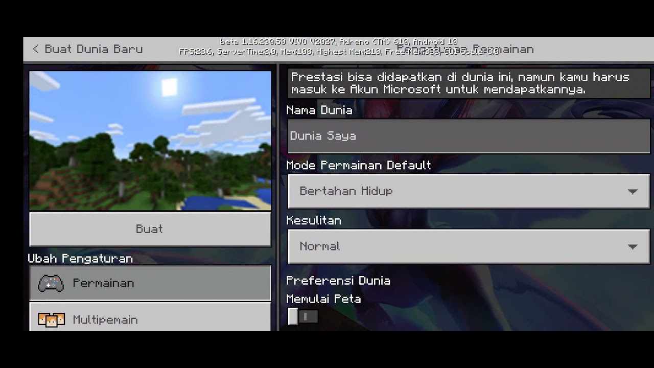 cara membuat dunia datar di minicraft - YouTube