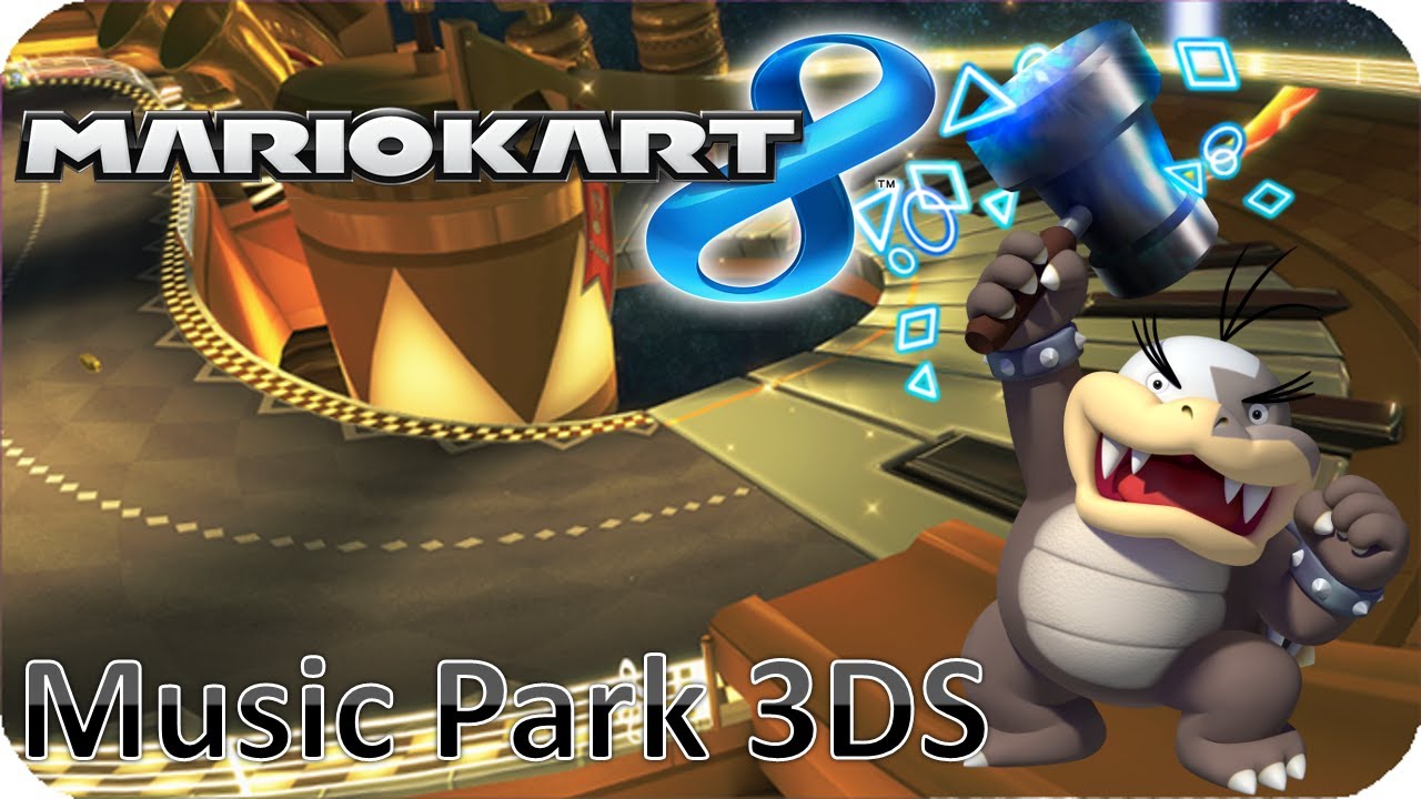 Mario Kart 8 - Time Trials: Music Park 3DS - YouTube