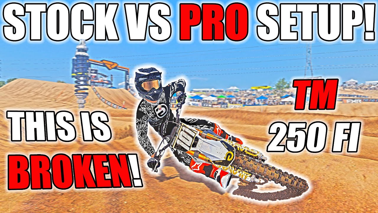 THE STOCK VS PRO MOTOCROSS SETUP FOR THE TM 250FI IN MX BIKES! - YouTube