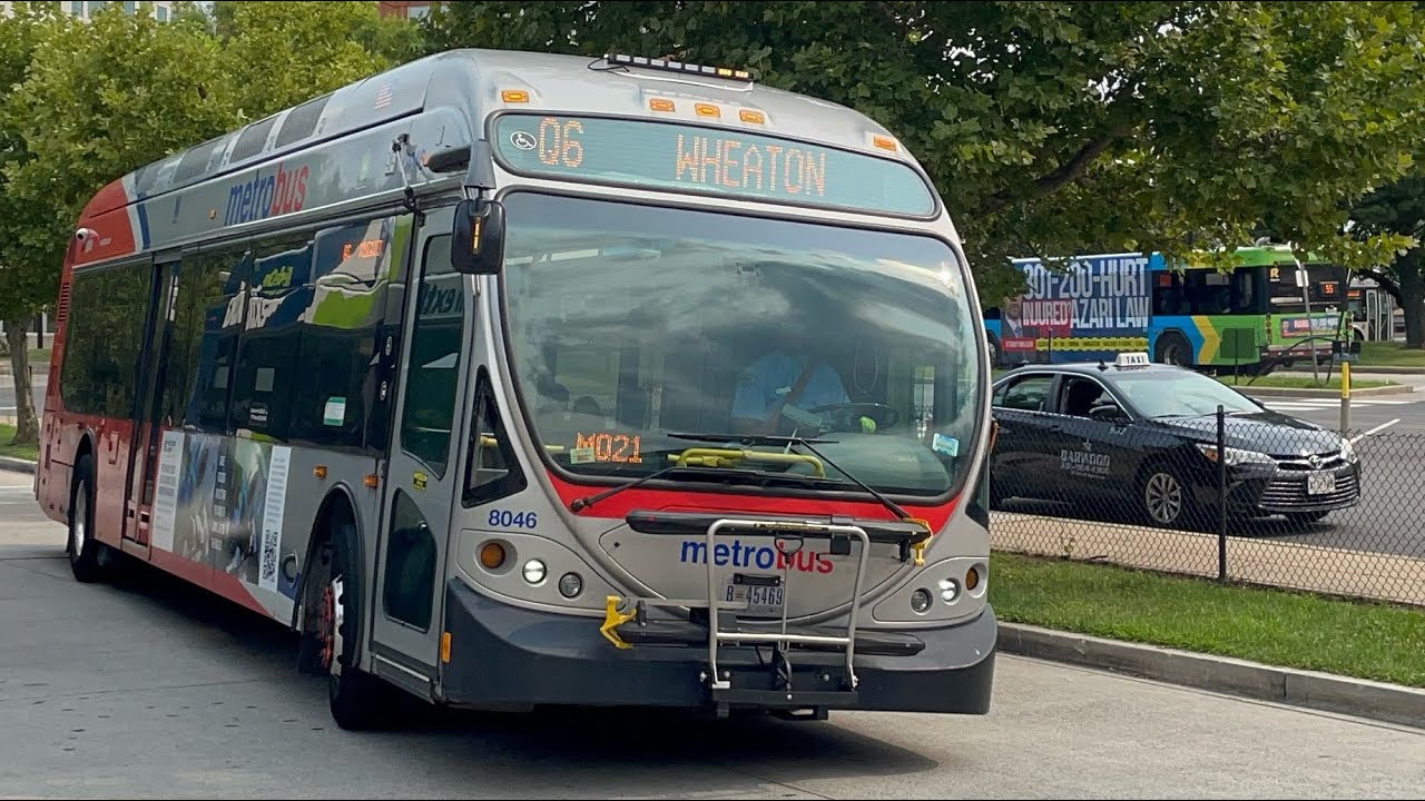 WMATA Metrobus 2014 NABI 42 BRT Hybrid #8046 on Route Q6 - YouTube