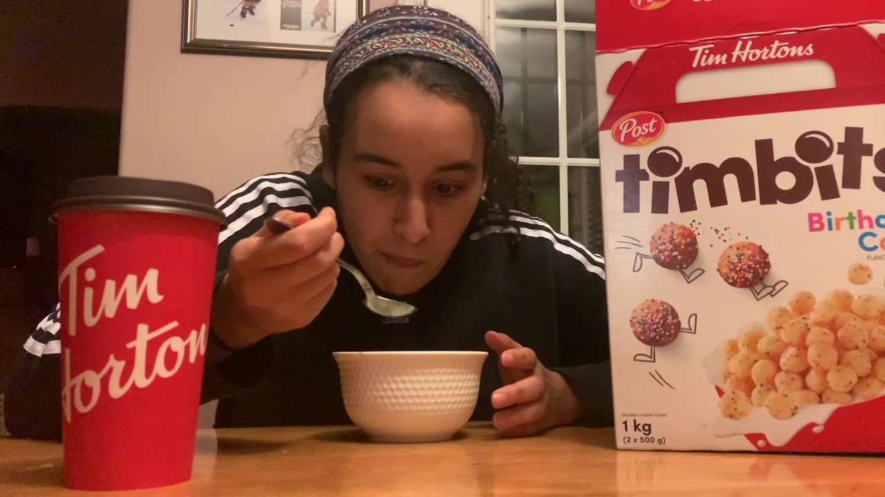Tim Horton's Timbit Cereal - YouTube