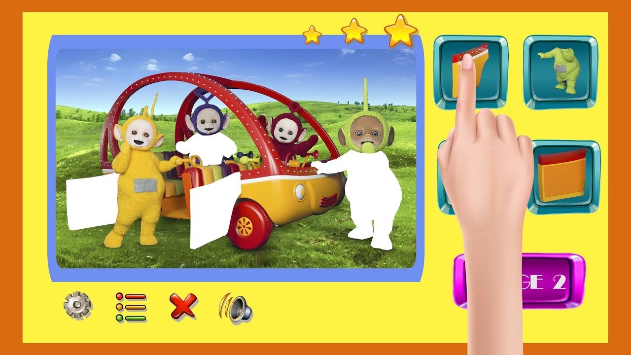 Teletubbies Learn Colors Matching Game Funny Puzzles for Kids Finger ...