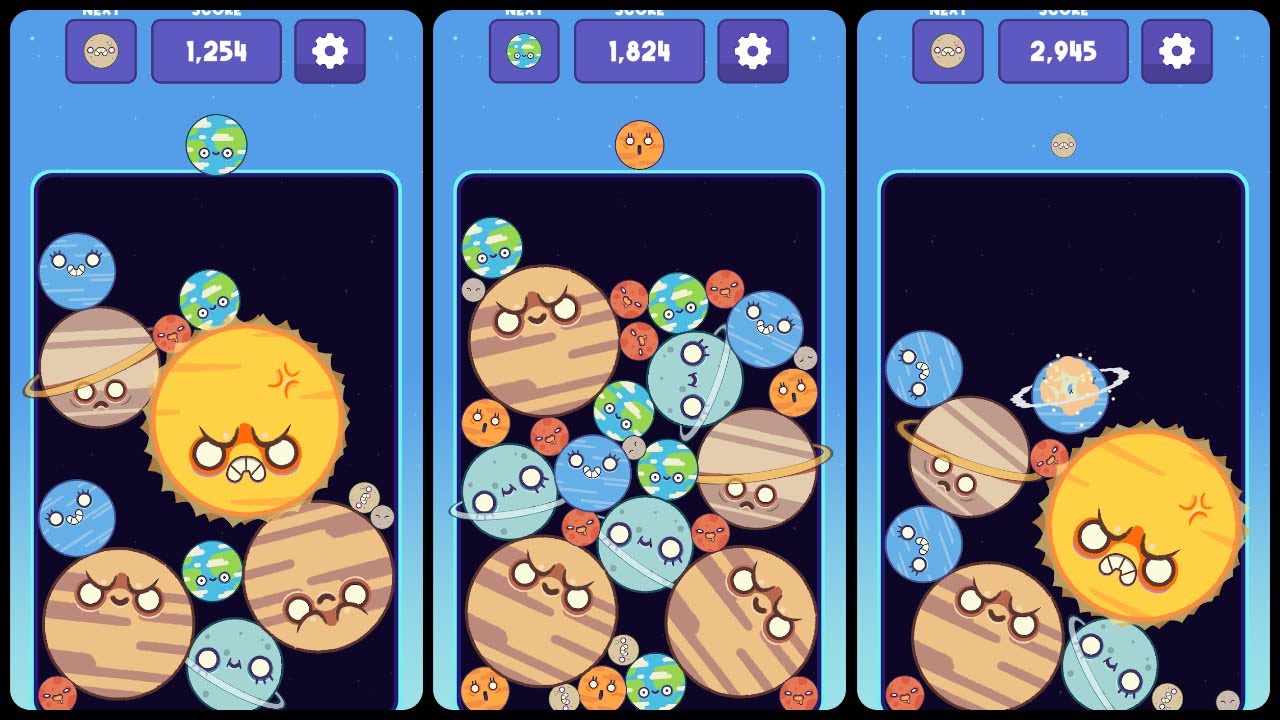 Planets Merge Game Gameplay Video for Android - YouTube