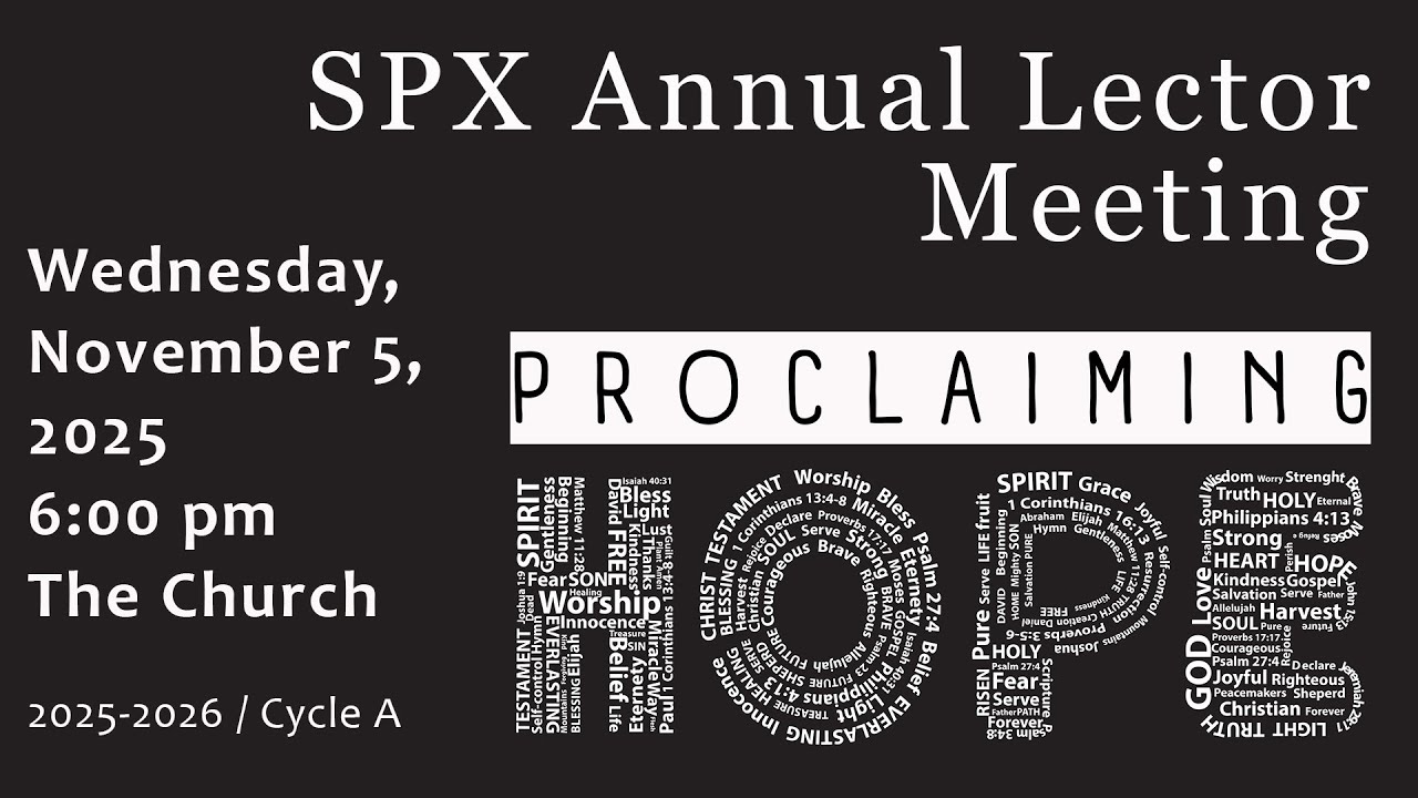 2025 Annual Lector Meeting Proclaiming Hope - YouTube