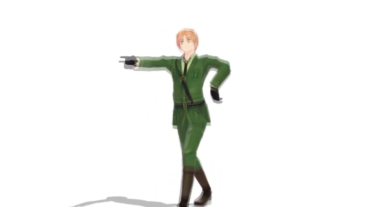 hetalia england default dance - YouTube