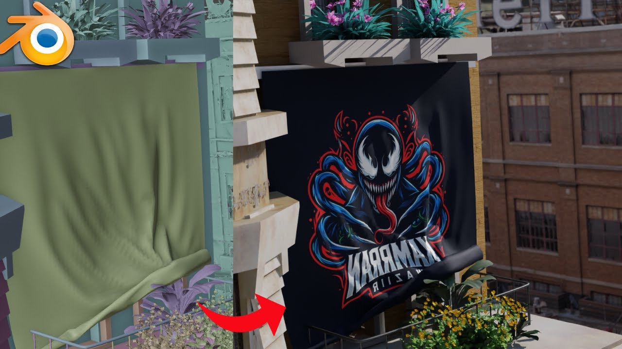 Make Awesome UNFOLDING cloth simulation in blender! - YouTube