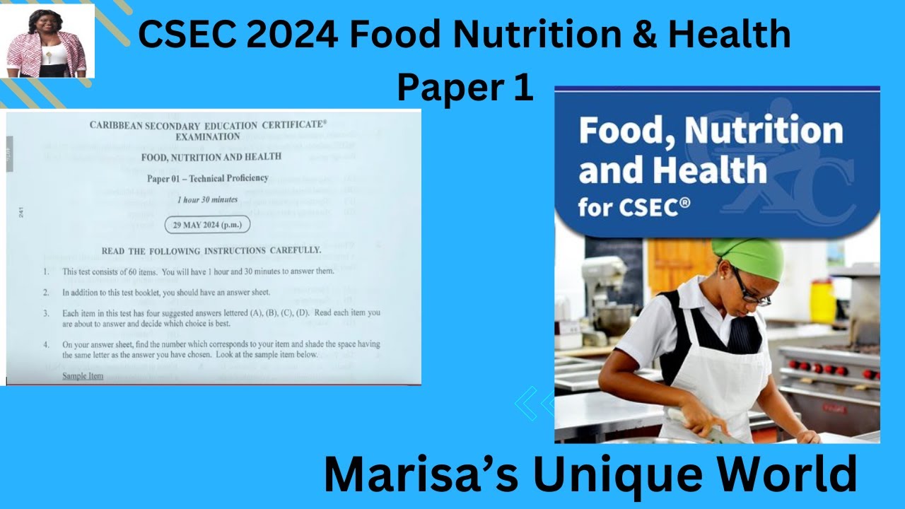 2024 (P1) CSEC Food, Nutrition and Health (Paper 1 - YouTube