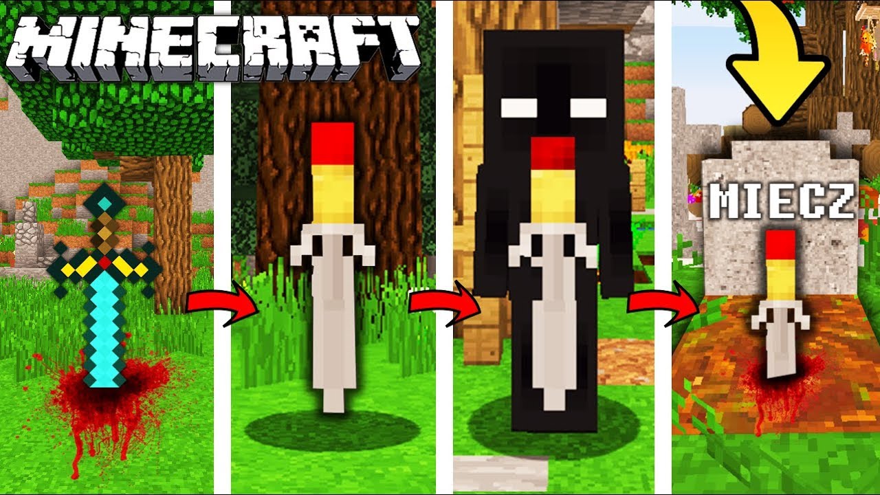 ŻYCIE MIECZA W MINECRAFT || OD NARODZIN DO ŚMIERCI - YouTube
