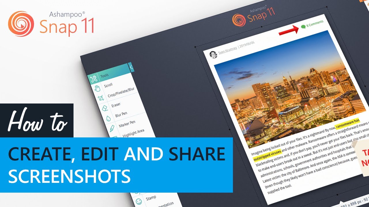 Video tutorial Ashampoo Snap 11 - YouTube