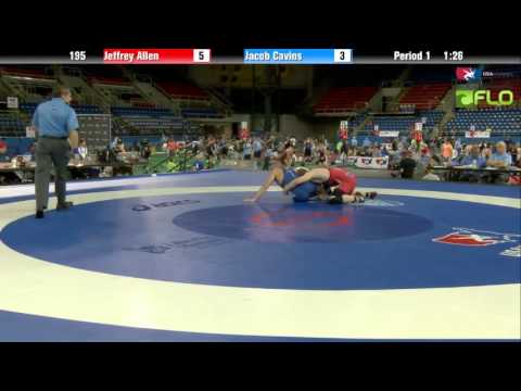Cadet 195 - Jeffrey Allen (Virginia) vs. Jacob Cavins (Indiana) - YouTube