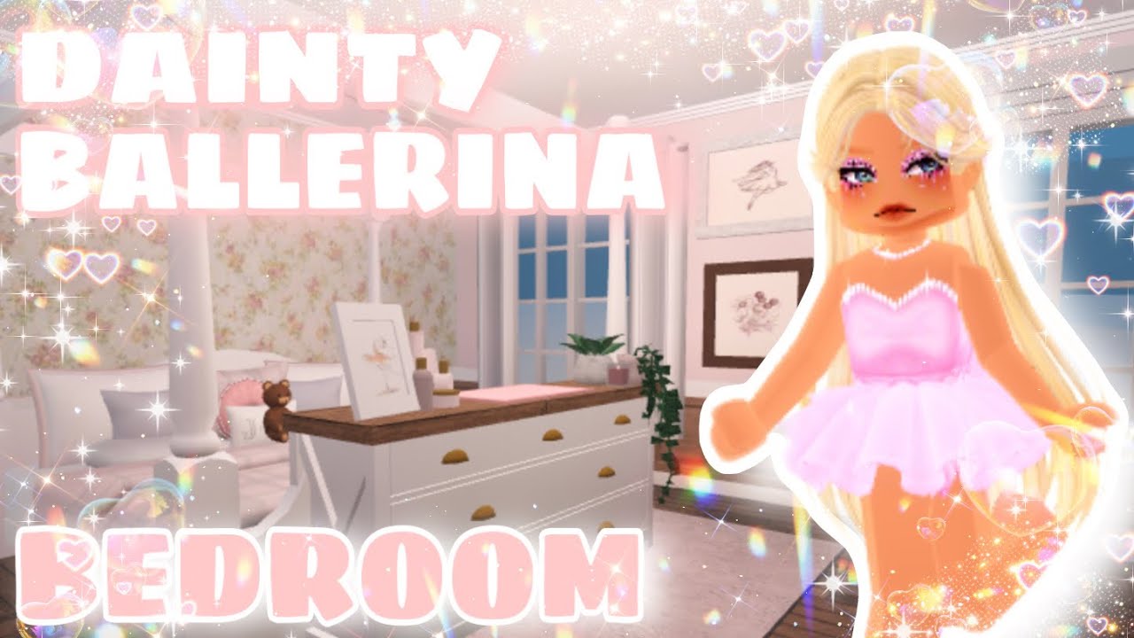 Dainty Ballerina Bedroom Speed Build | Bloxburg - YouTube