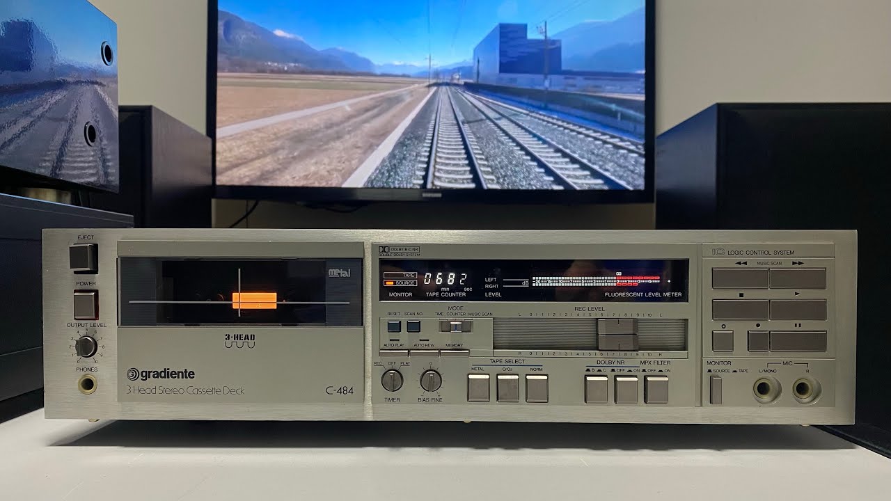 Tape Deck 3 cabeças da Gradiente modelo C-484 - conservação raríssima ...