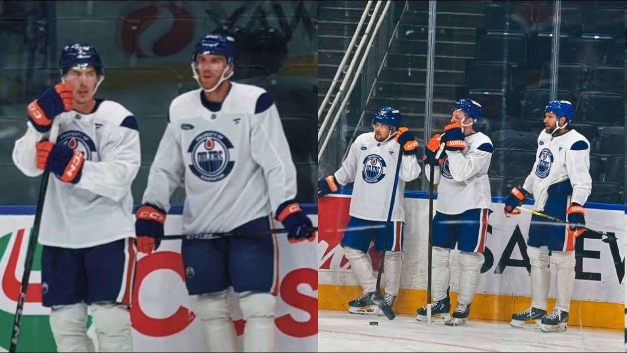 Oilers practice Oct 21 - YouTube