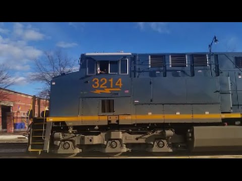 [CSX]3214 ES44AH & ES44AH Leads V957-08 Through Fay NC Headed To The Cargill Plant & Loud K5HLL ...