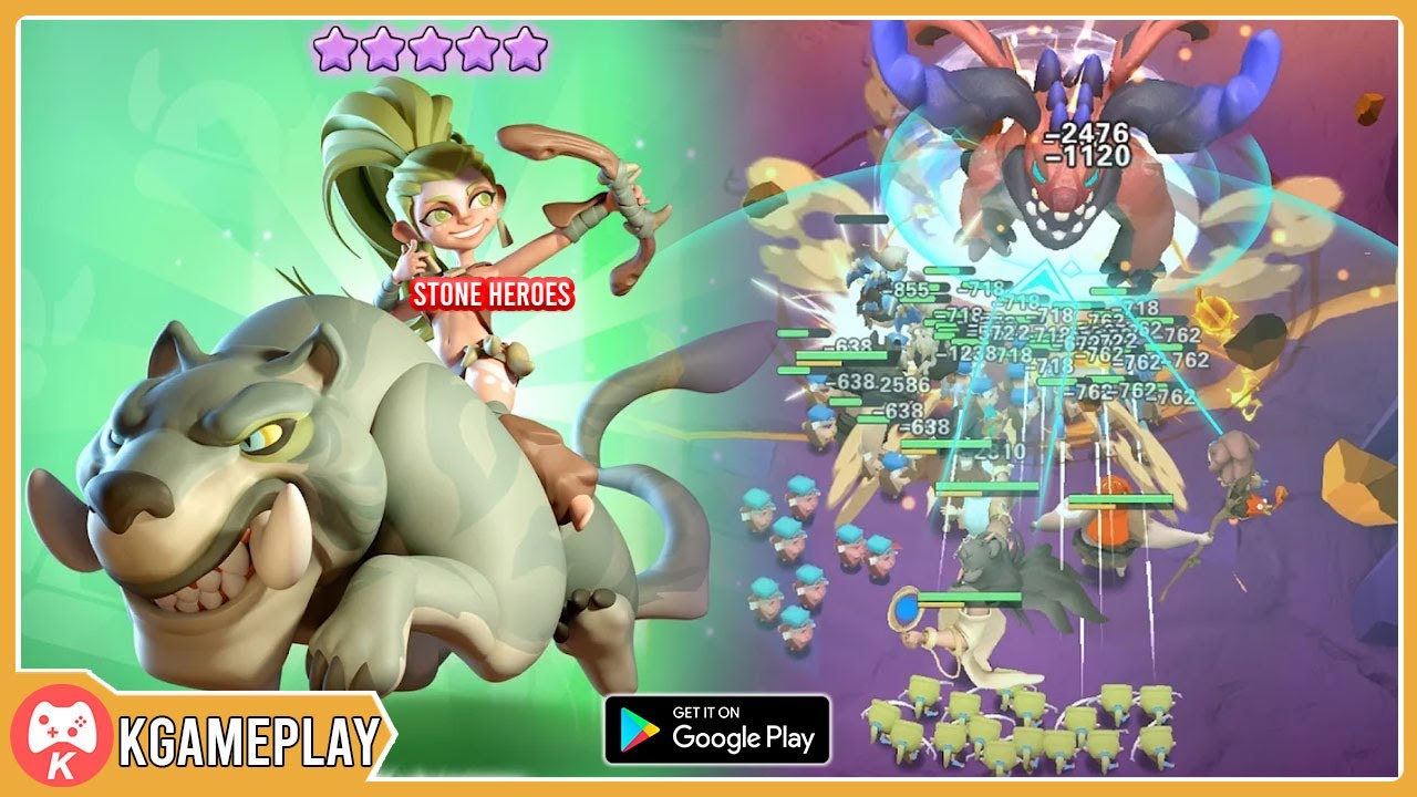 Stone Heroes Squad Saga Gameplay Android iOS Games - YouTube