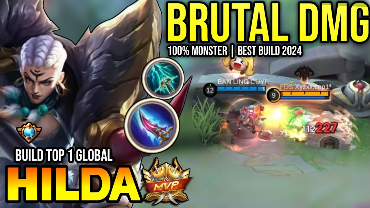 HILDA BEST BUILD 2025 | BUILD TOP 1 GLOBAL HILDA GAMEPLAY | MOBILE ...