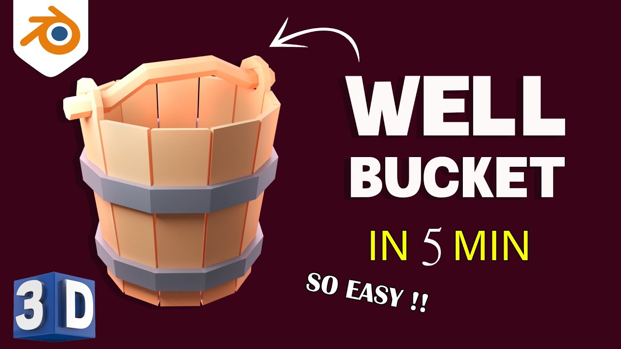 How to Make a Bucket in Blender ? | In Just 5 mins !! | AniSculpt - YouTube
