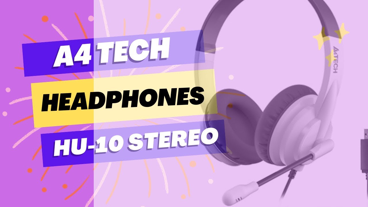 A4 TECH HU-10 HEADSET UNBOXING - YouTube