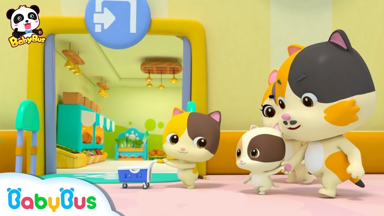 Baby Kitten's Birthday Party | Supermarket Shopping | How to Make ...