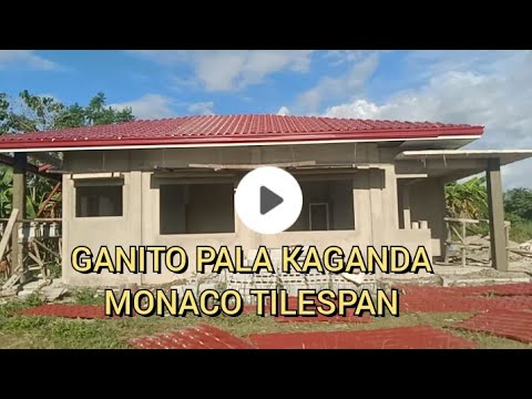 DAY 47 - THE INSTALLATION OF ROOF (TILESPAN - MONACO - SPANISH RED) ANG ...