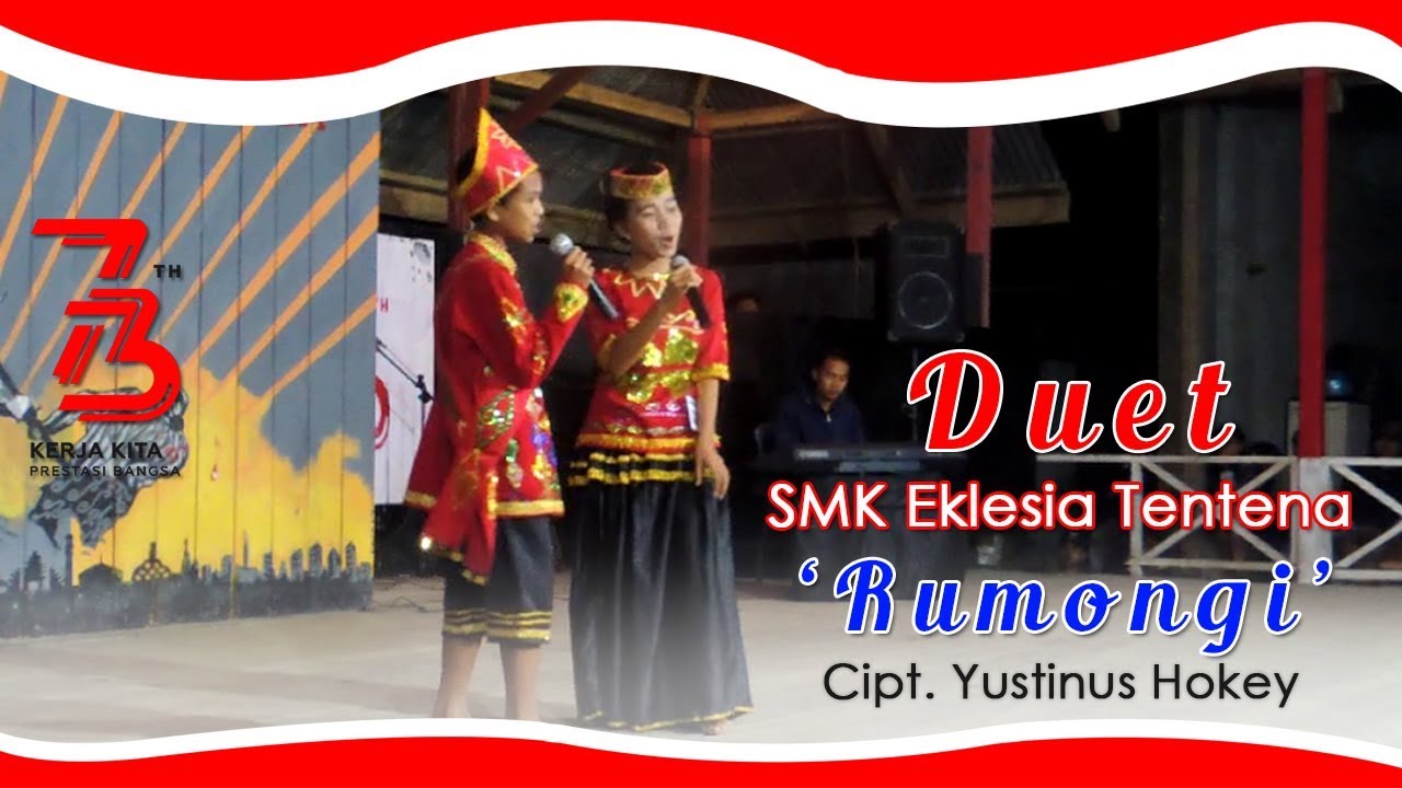 Duet SMK Eklesia Tentena - Rumongi - YouTube