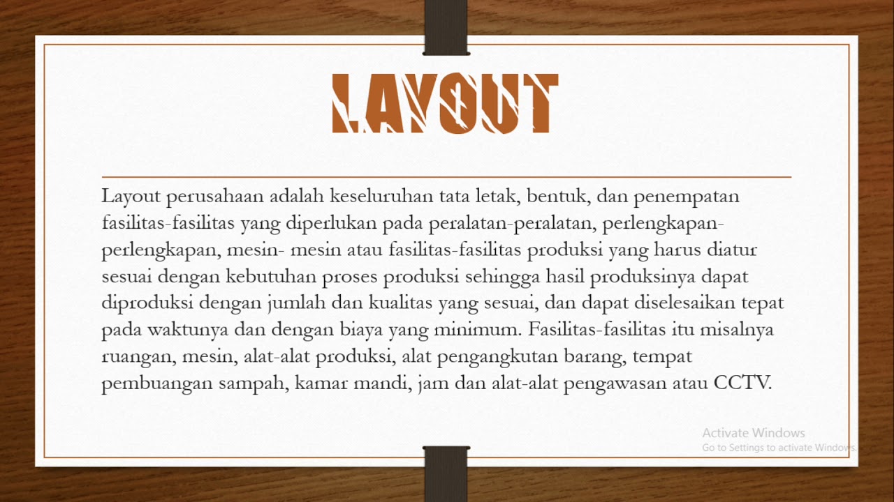 LAYOUT PERUSAHAAN PT. MAESINDO INDONESIA - YouTube