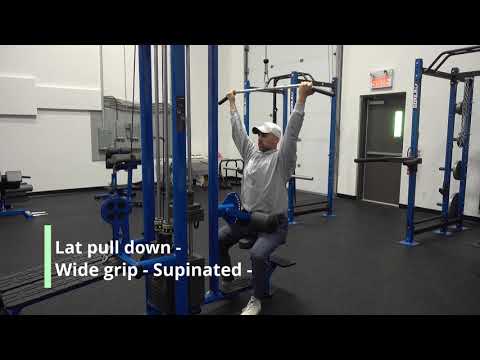 Lat pull down - Wide grip - Supinated - - YouTube