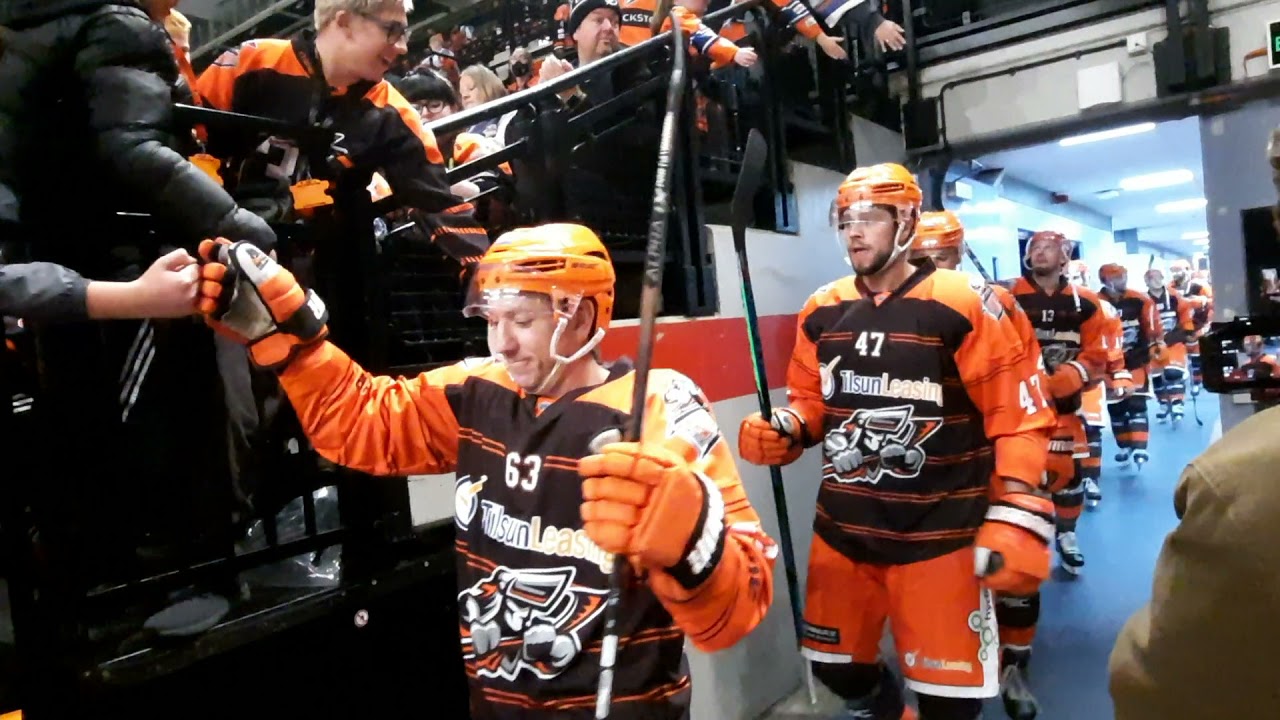 Barry Brust leads Steelers out for the first time - YouTube