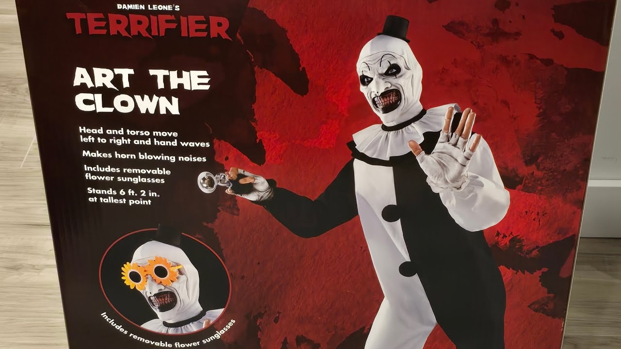 2024 The Terrifier Art the Clown animatronic unboxing - YouTube