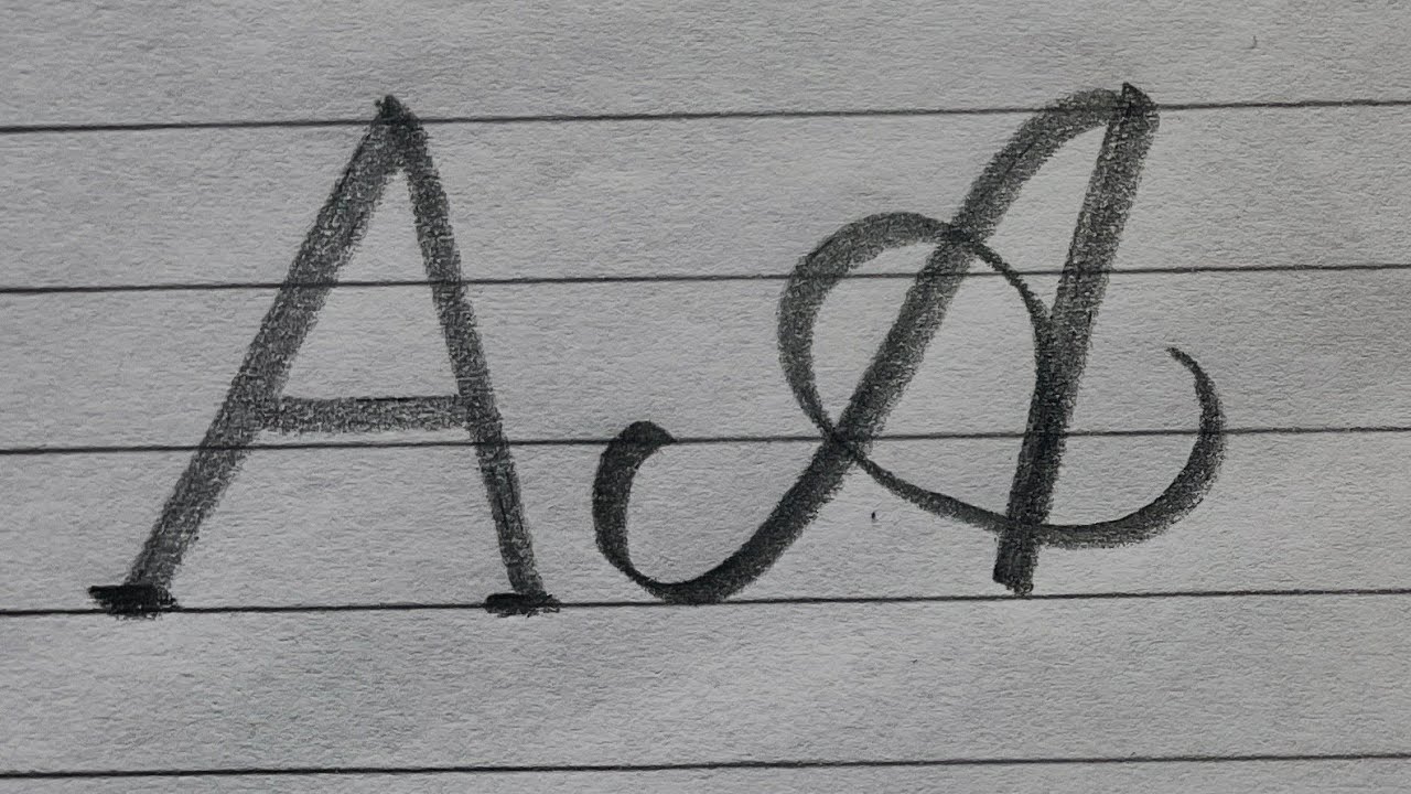 Print and cursive handwriting with pencil | neat and clean ...