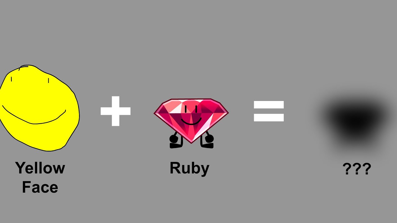 BFDI Fusions: Yellow Face and Ruby - YouTube