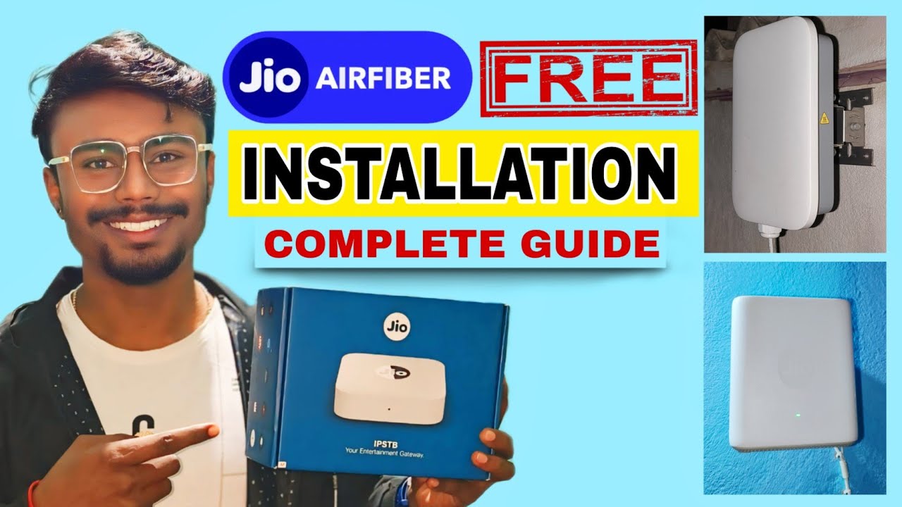Jio Airfiber installation at my Home at Free of Cost// complete Guide ...