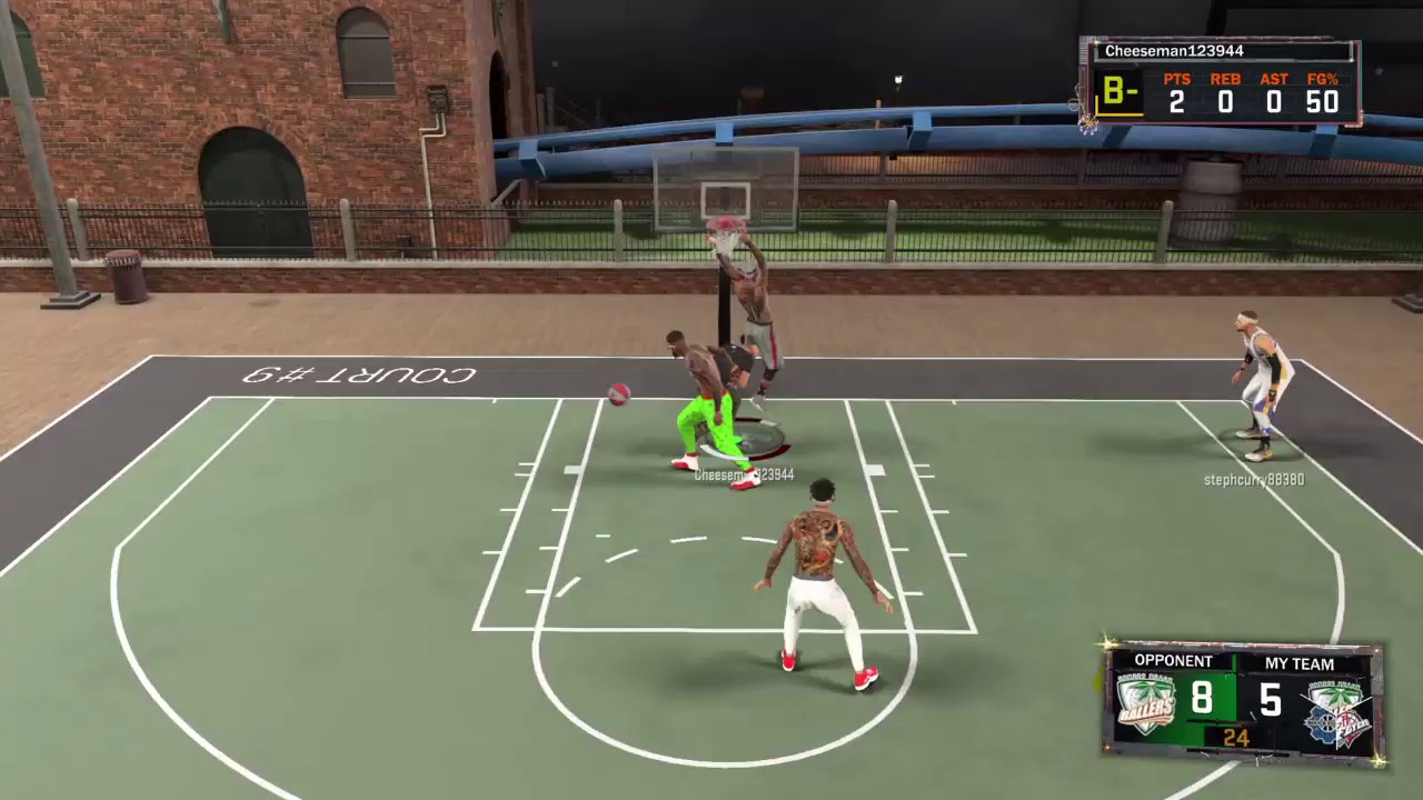 Playing 2k17 in park with legend - YouTube