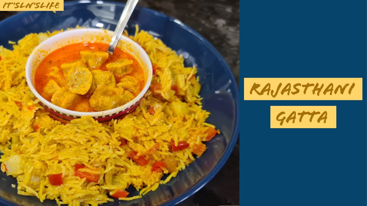 "Rajasthani Gatta Curry Recipe Without Onion and Garlic-Make Gram Flour ...