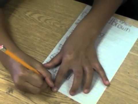 Dyslexia: Five Kids Writing Incredibly Well Upside Down - YouTube
