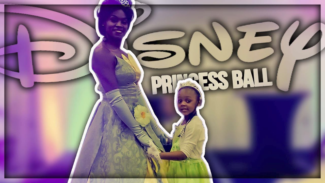 Disney Princess Ball | Tiana Moana Elsa Anna Jasmine Cinderella Snow ...