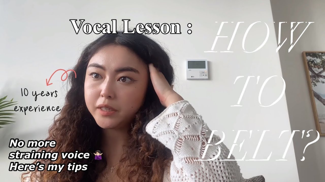Vocal Lesson : How to belt? 고음 편하게 내는 법 - YouTube