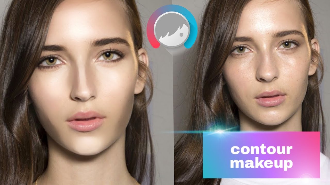 contour makeup tutorial -facetune app - YouTube