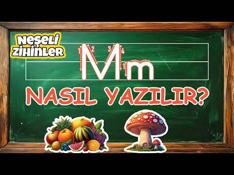 M Harfi Nasıl Yazılır? | Eğlenceli ve Kolay Harf Yazımı Öğrenme