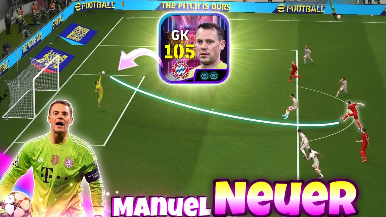 The Sweeper Keeper 🔥 Showtime 105 Rated Manuel Neuer Review efootball ...