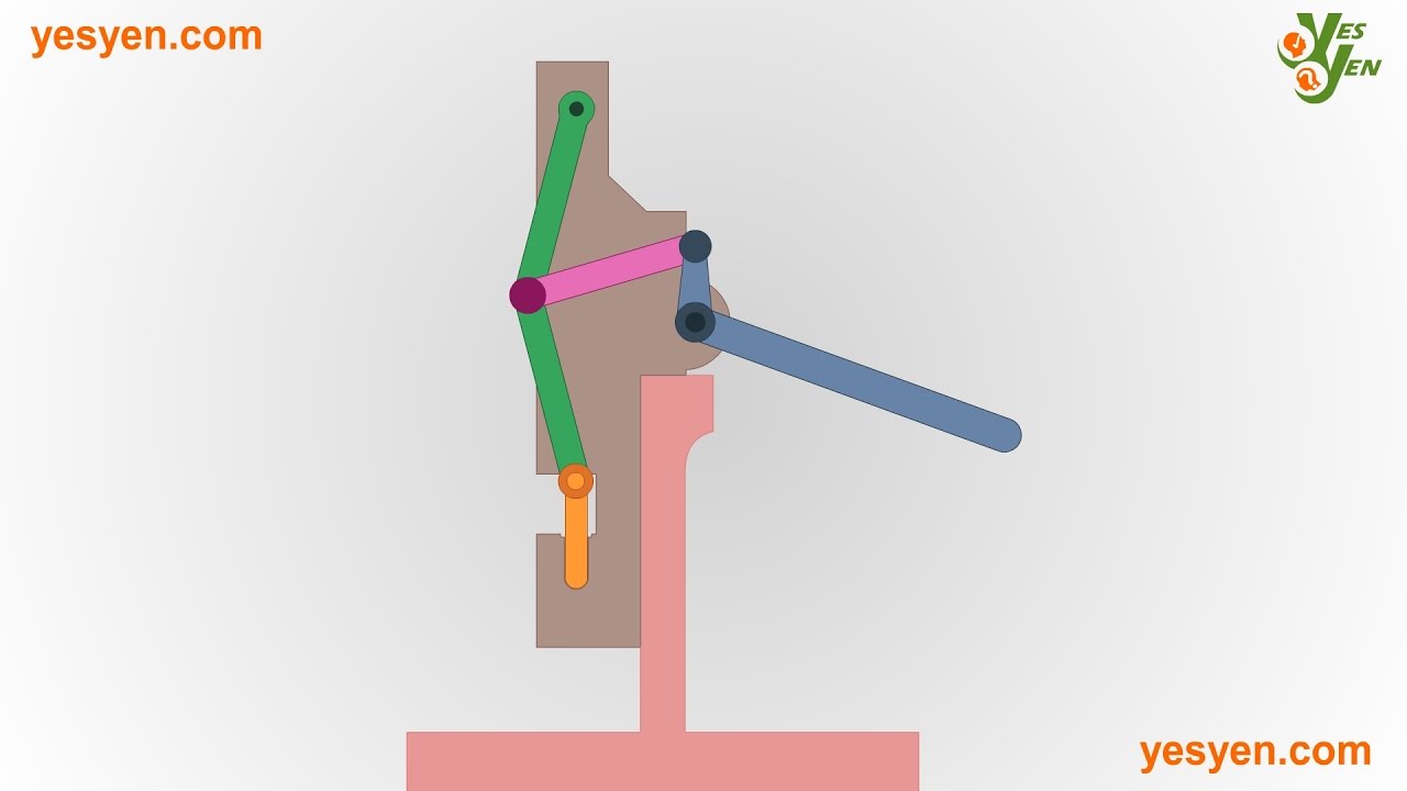 507 Mechanical Movements - No: 140 - Toggle Joint arranged for a ...
