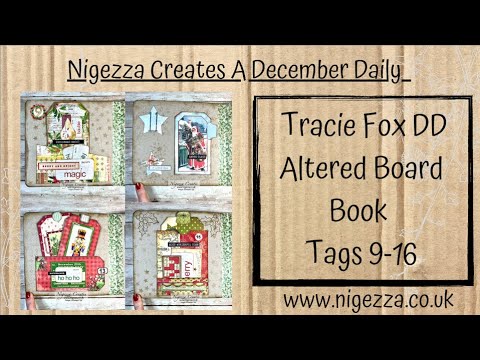 Tracie Fox DD Altered Board Book - Tags 9 -16 - YouTube