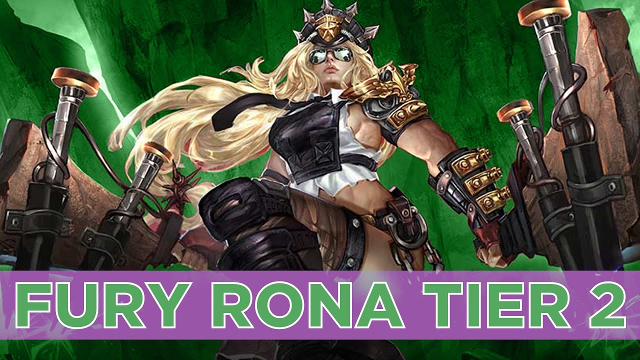 Vainglory Skins - Fury Rona Tier 2 Gameplay (Update 1.19) - YouTube